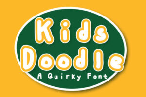 Kids Doodle Font Digital Font Download