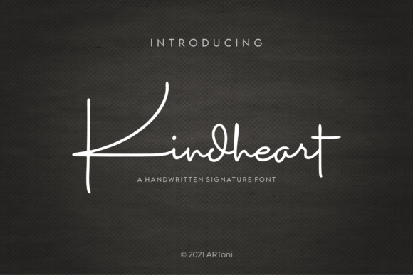 Kindheart Font Digital Font Download