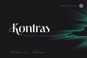 Kontras Font Digital Font Download