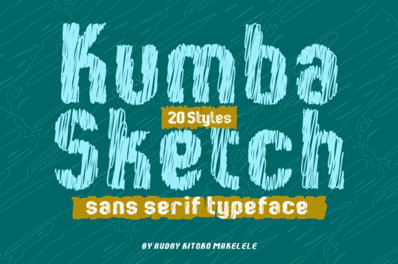 Kumba Sketch Font Digital Font Download