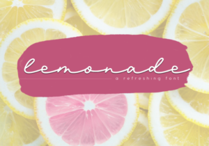 Lemonade Font Digital Font Download