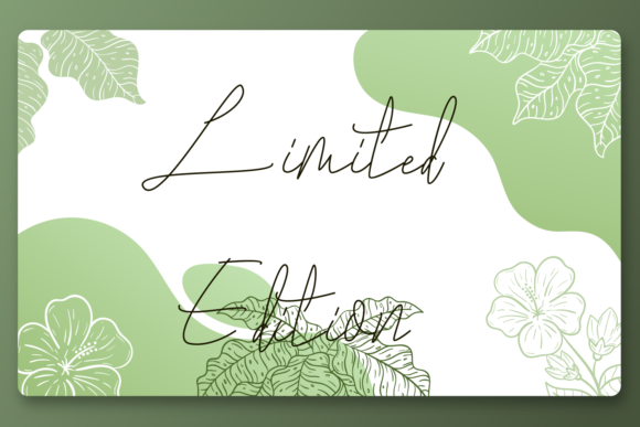 Limited Edition Font Digital Font Download