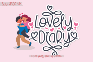 Lovely Diary Font Digital Font Download