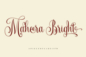 Maheera Bright Font Digital Font Download