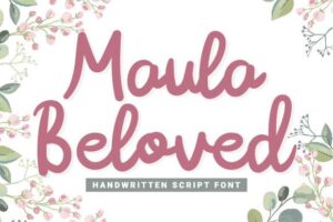 Maula Beloved Font Digital Font Download
