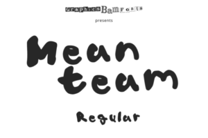 Mean Team Regular Font Digital Font Download