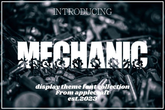 Mechanic Font Digital Font Download