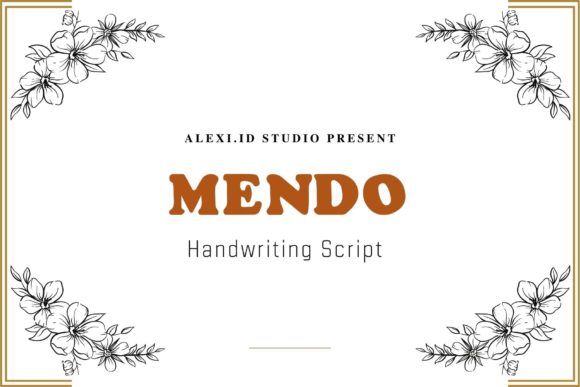 Mendo Font Digital Font Download