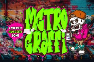 Metro Graffi Font Digital Font Download