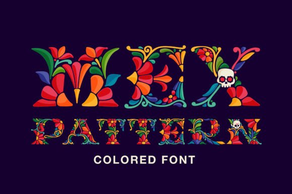 Mexican Pattern Font Digital Font Download