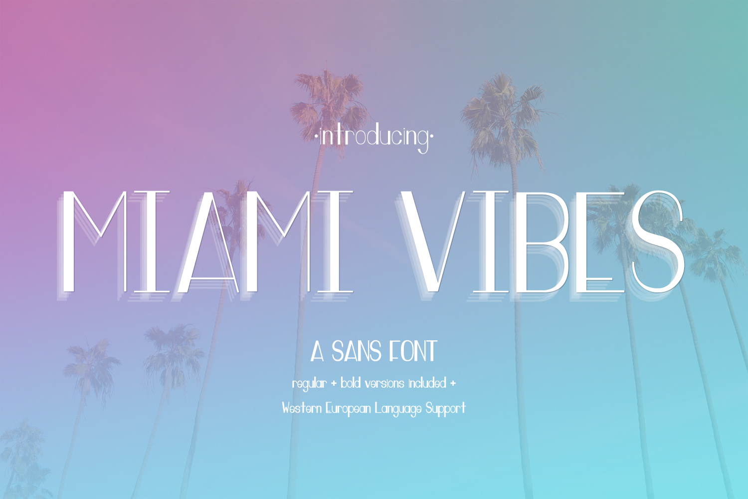 Miami Vibes Font Digital Font Download