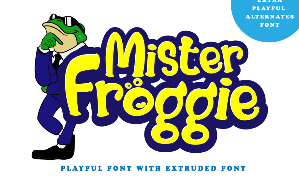 Mister Froggie Font Digital Font Download