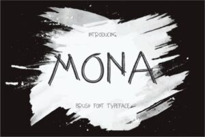 Mona Font Digital Font Download