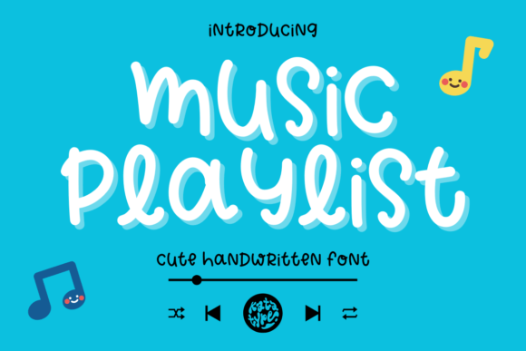 Music Playlist Font Digital Font Download