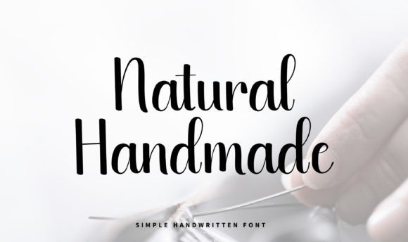 Natural Handmade Font Digital Font Download