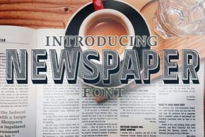 Newspaper Font Digital Font Download