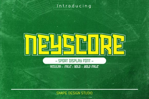 Neyscore Font Digital Font Download