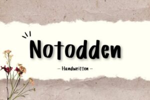 Notodden Font Digital Font Download