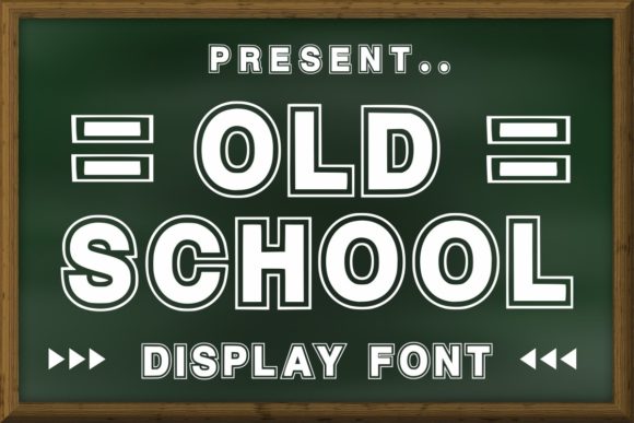 Old School Font Digital Font Download