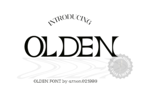 Olden Font Digital Font Download