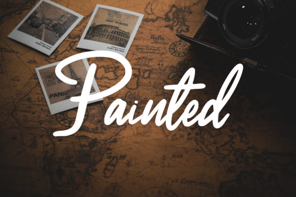 Painted Font Digital Font Download
