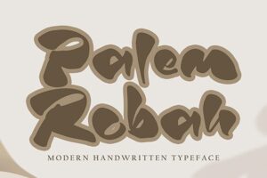 Palem Robah Font Digital Font Download