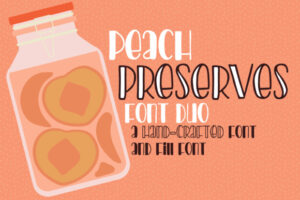 Peach Preserves Font Digital Font Download