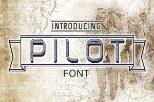 Pilot Font Digital Font Download