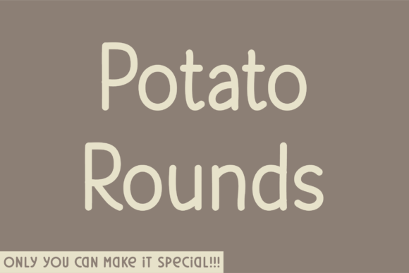 Potato Rounds Font Digital Font Download