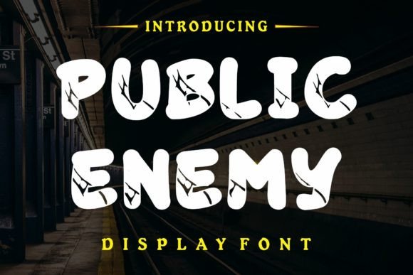 Public Enemy Font Digital Font Download