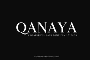 Qanaya Family Font Digital Font Download