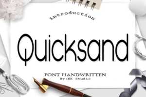 Quicksand Font Digital Font Download
