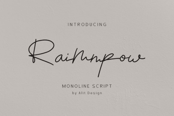 Raimmpow Font Digital Font Download
