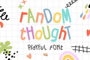 Random Thought Font Digital Font Download