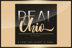 Real Ohio Duo Font Digital Font Download