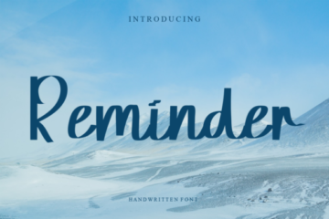 Reminder Font Digital Font Download