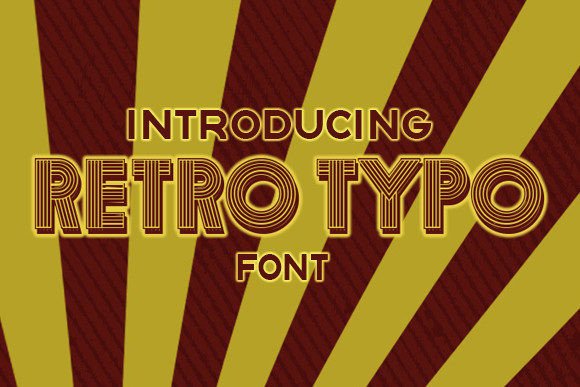 Retro Typo Font Digital Font Download