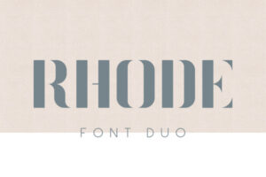 Rhode Font Digital Font Download
