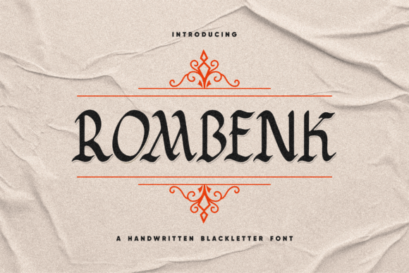 Rombenk Font Digital Font Download