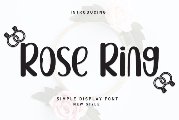 Rose Ring Font Digital Font Download