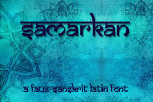 Samarkan Font Digital Font Download