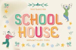 School House Font Digital Font Download