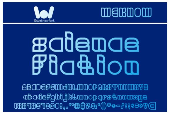 Science Fiction Font Digital Font Download