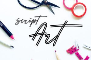 Script Art Font Digital Font Download