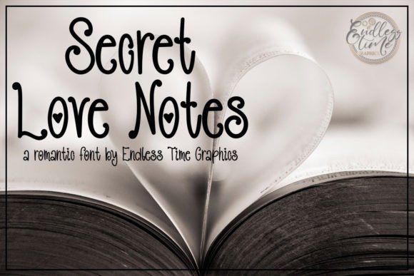 Secret Love Notes Font Digital Font Download