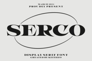 Serco Font Digital Font Download