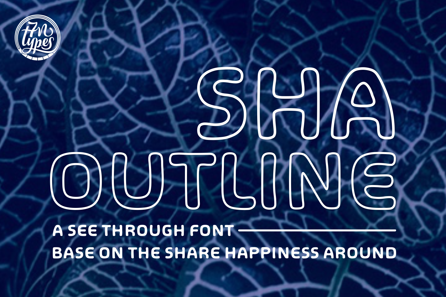 SHA Outline Font Digital Font Download