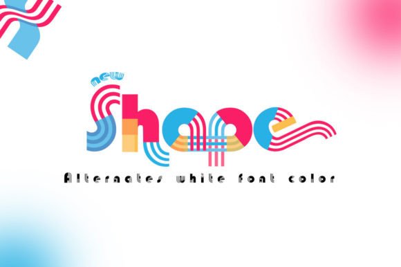Shape Font Digital Font Download