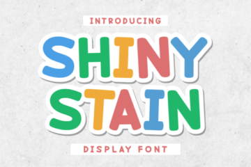 Shiny Stain Font Digital Font Download