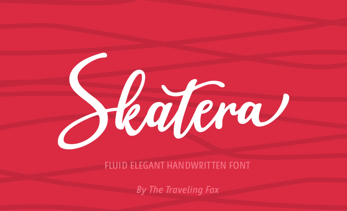 Skatera Font Digital Font Download